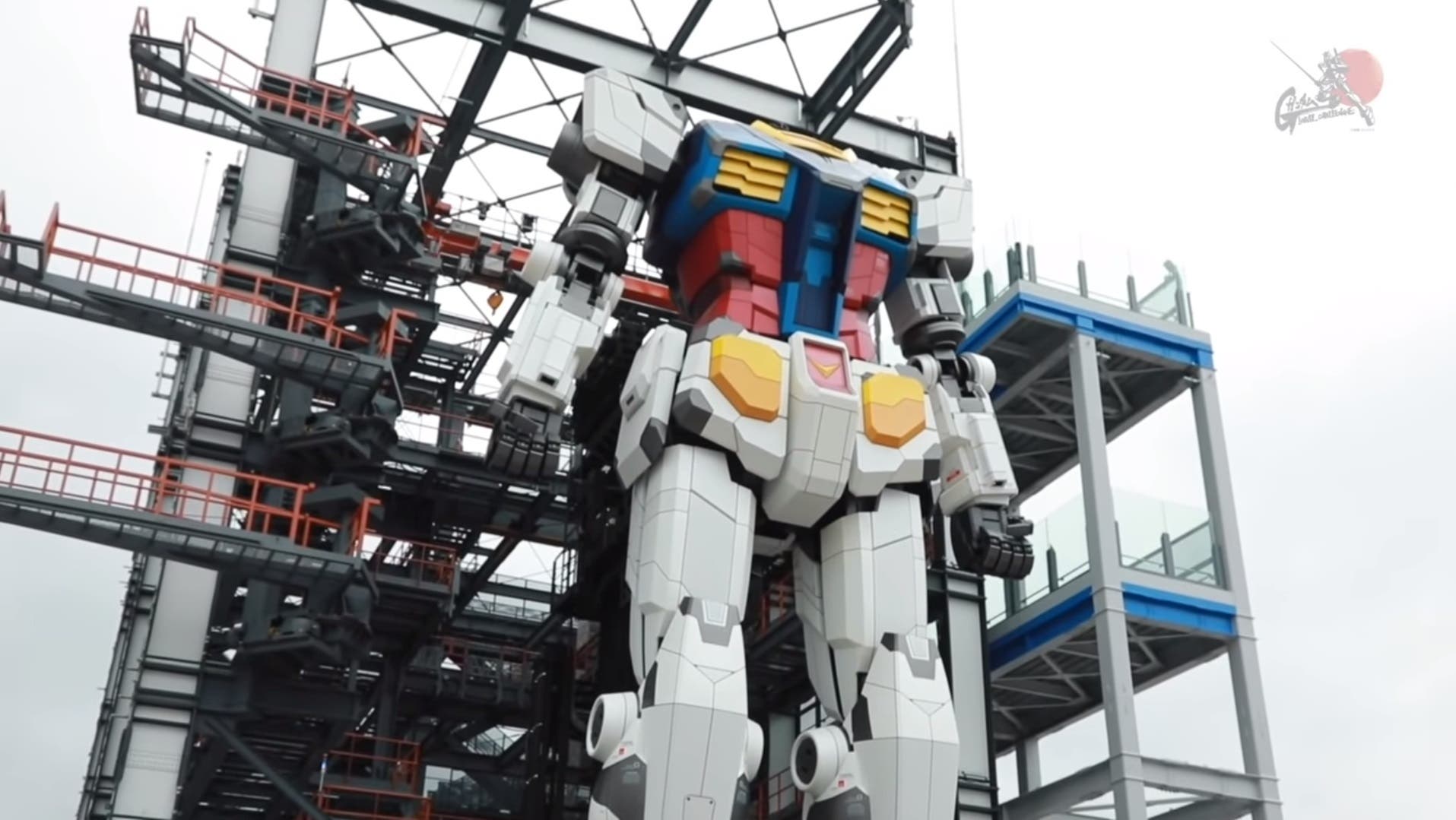 ¡Como en Transformers! Hacen prueba de un Gundam real en Japón