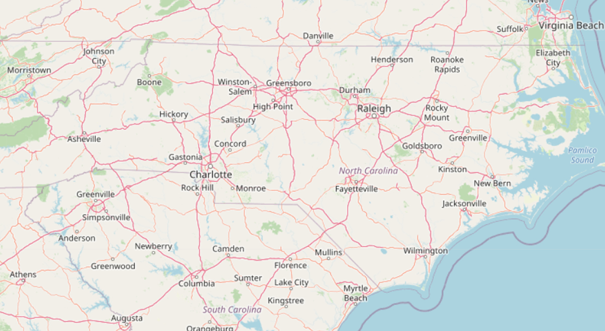 Ciudades de Carolina del Norte: ¿Cuántas son y dónde están? Mapa ...